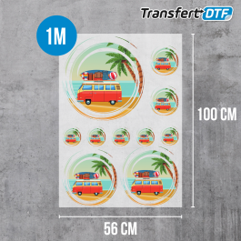 Planche de Transfert DTF - Format 56 x 100 cm