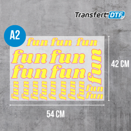 DTF UV - Planche de Transfert Format A2 - 54 x 42 cm